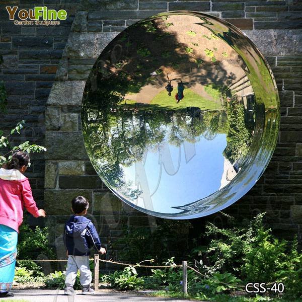 Large Outdoor Mirror Polished Stainless Steel Sculptures for Sale CSS ...