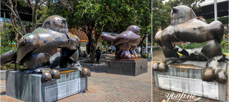 Customized Large Casting Bronze Bird Sculpture by Fernando Botero ...