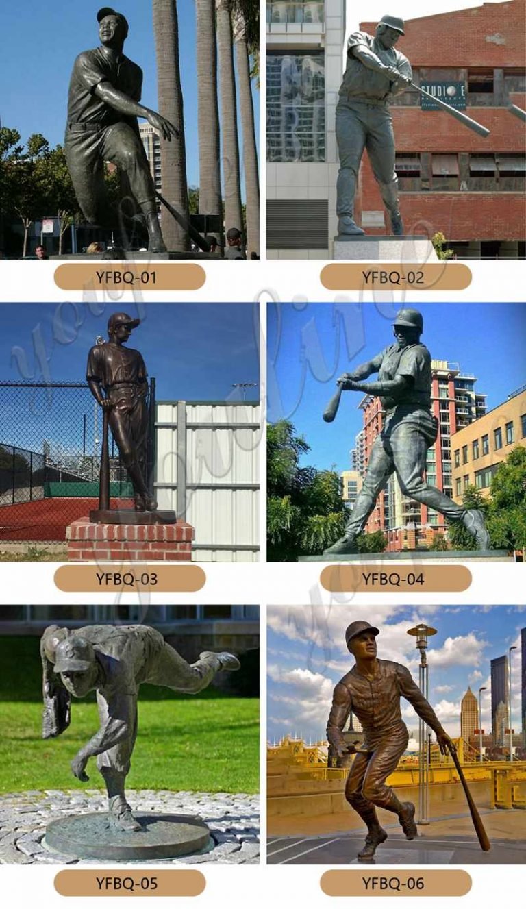 Life-Size Bronze Baseball Player Statue for sale BOK1-282 - YouFine ...