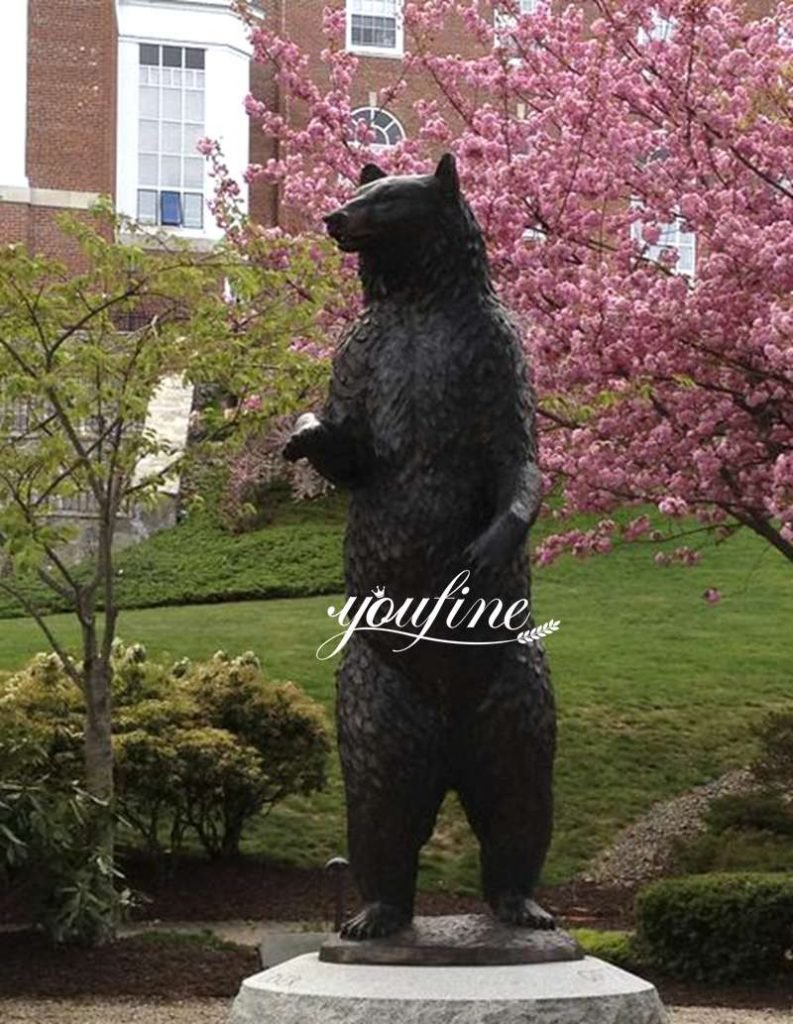 Bronze Life Size Black Bear Statue Garden Decor BOKK-301 - YouFine ...