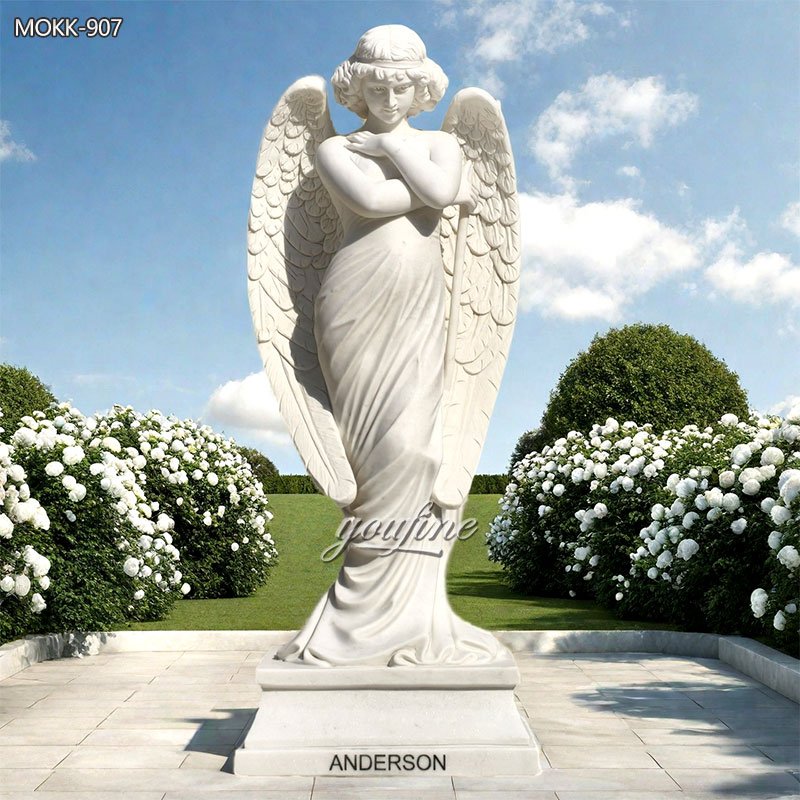 Life Size Marble Monteverde Angel Statue