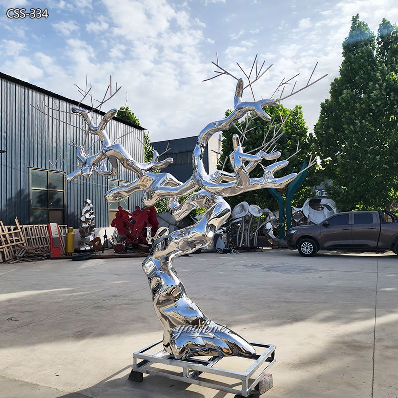 Stainless Steel Outdoor Tree Sculpture